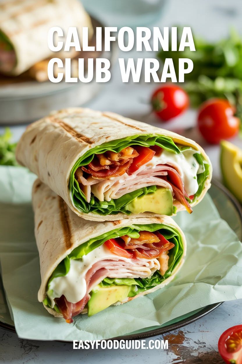 California Club Wrap with Turkey & Avocado - Easy Food Guide
