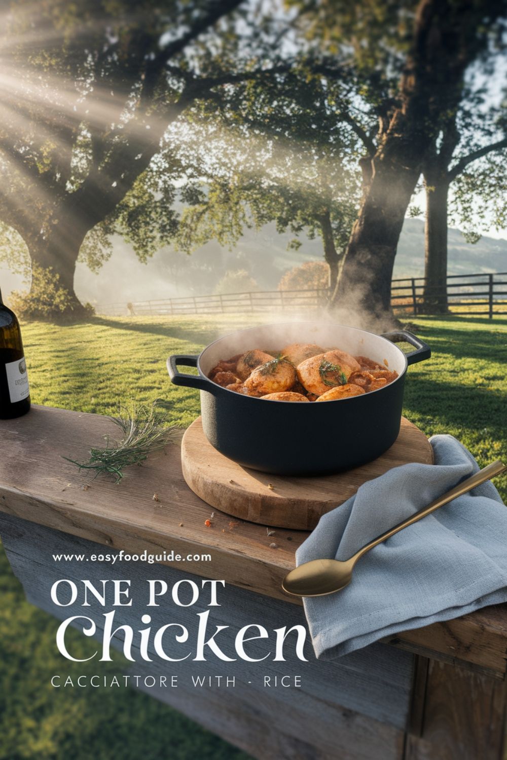 One Pot Chicken Cacciatore with Rice - Easy Food Guide