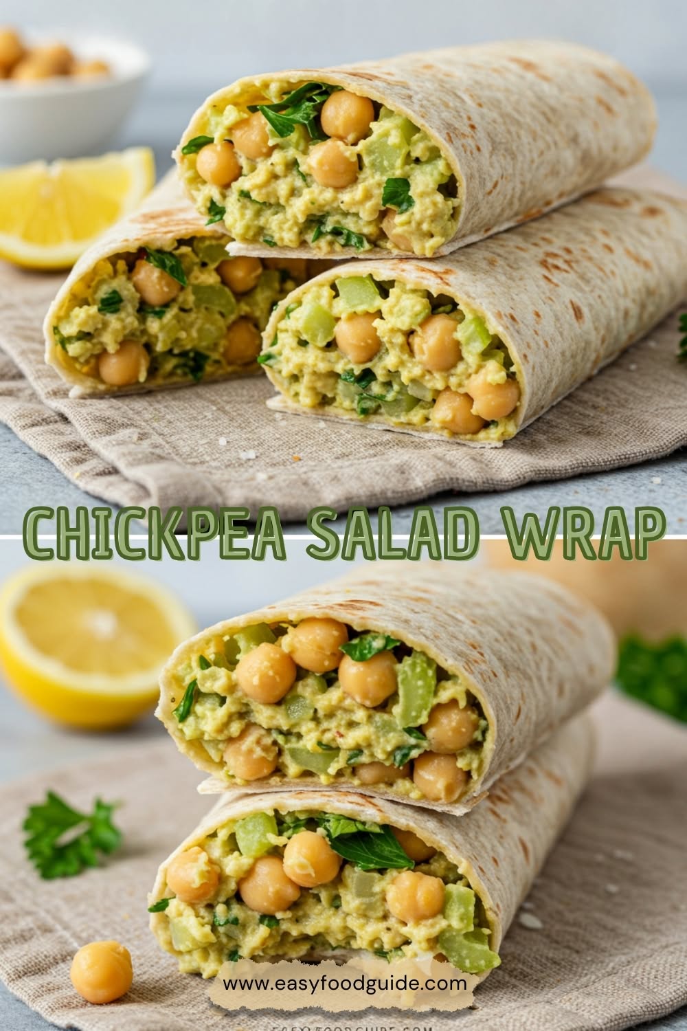 Zesty Chickpea Salad Wrap Recipe - Easy Food Guide