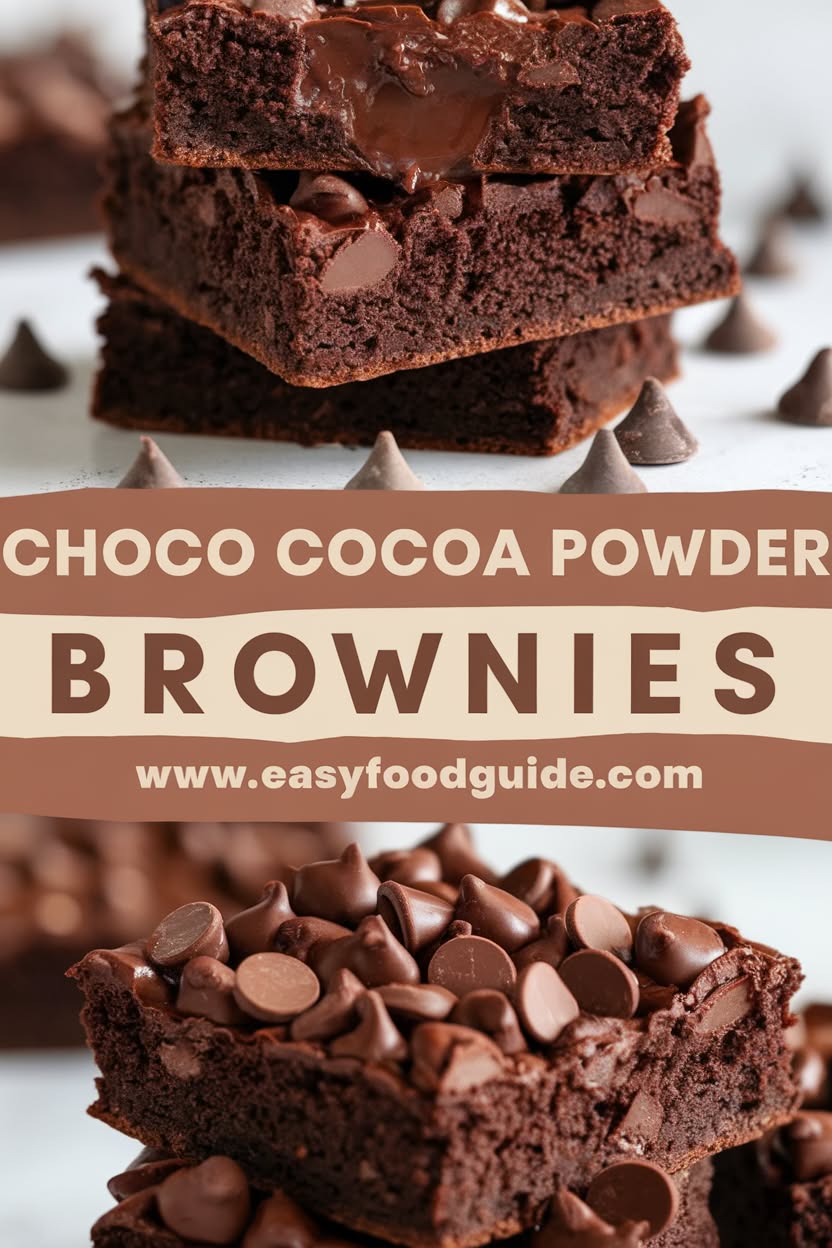 Decadent Choco Cocoa Powder Brownies - Easy Food Guide