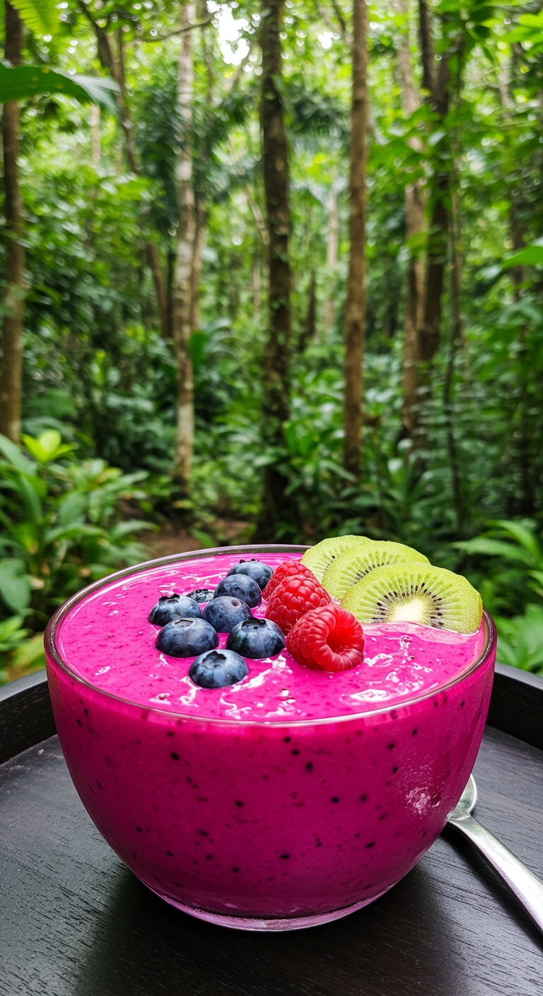 Vibrant Dragon Fruit Smoothie Bowl Recipe - Easy Food Guide