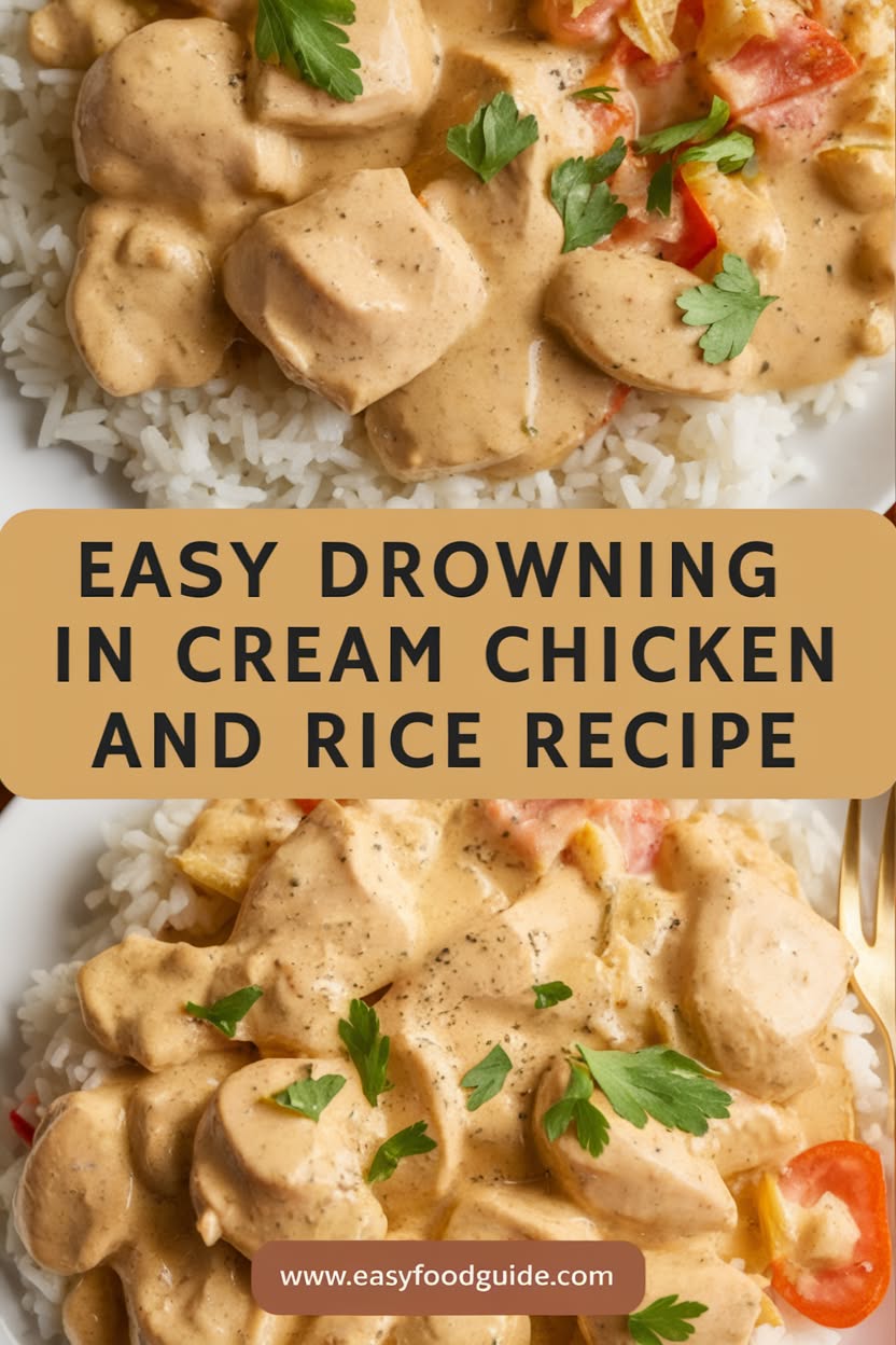 Cream Chicken and Rice Recipe - Easy Food Guide