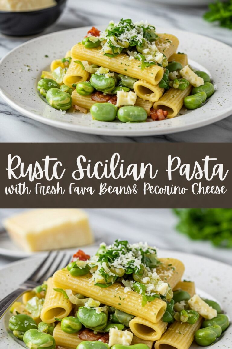 Sicilian Pasta Fava Beans Pecorino Cheese - Easy Food Guide