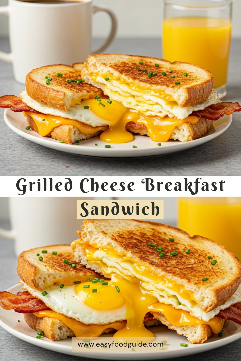 Grilled Cheese Breakfast Sandwich- Easy Food Guide