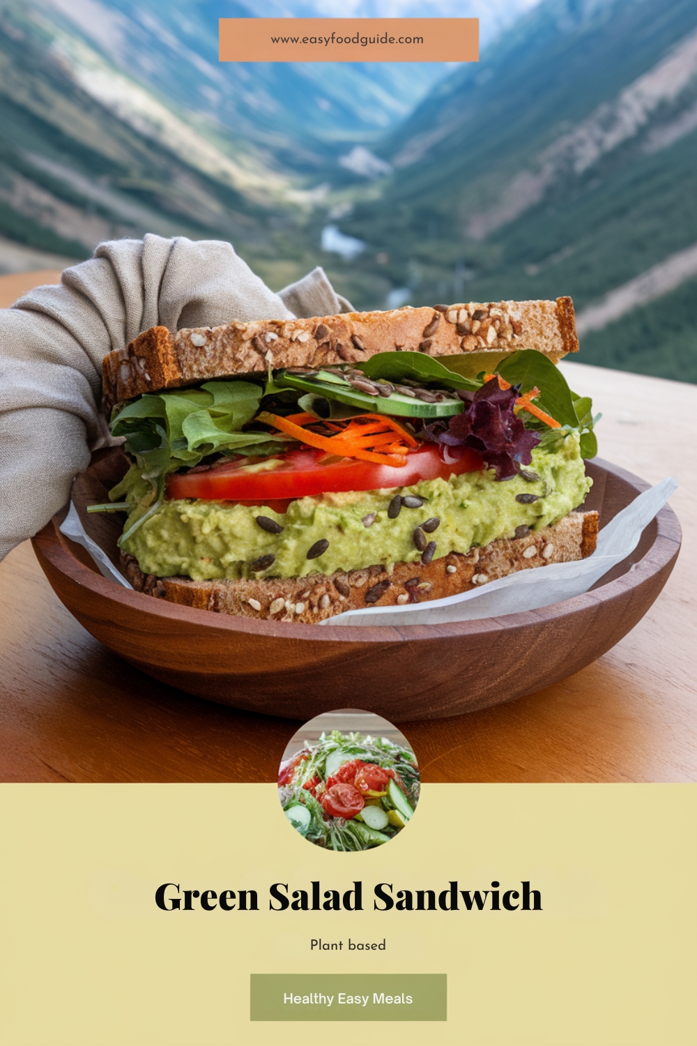 Plant-Based Green Salad Sandwich - Easy Food Guide