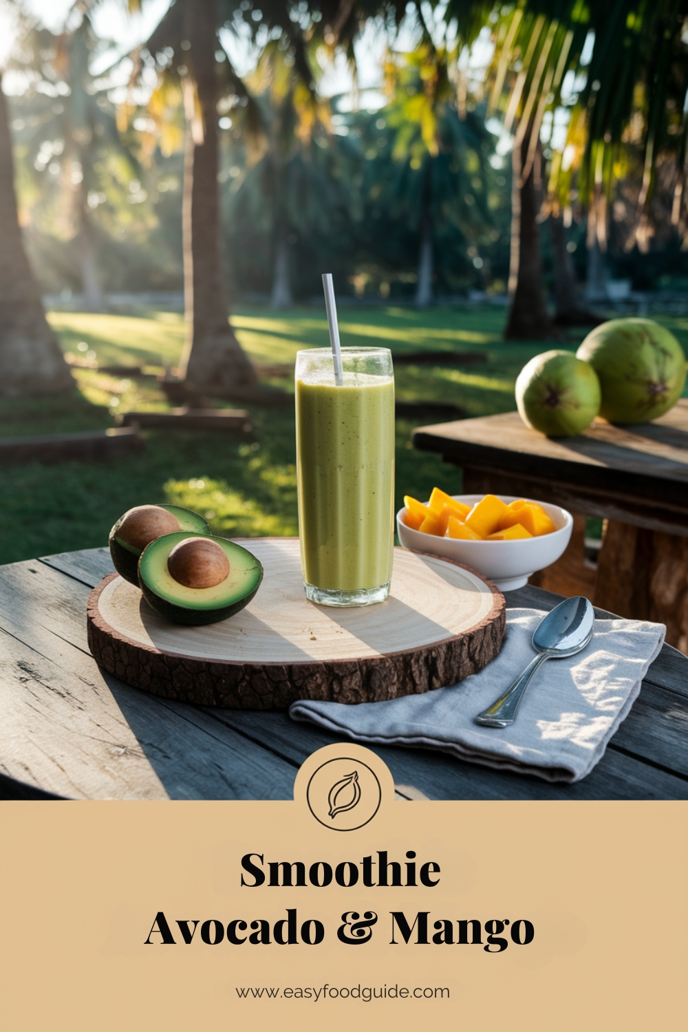 Avocado Mango Smoothie & Coconut Smoothie | EasyFoodGuide