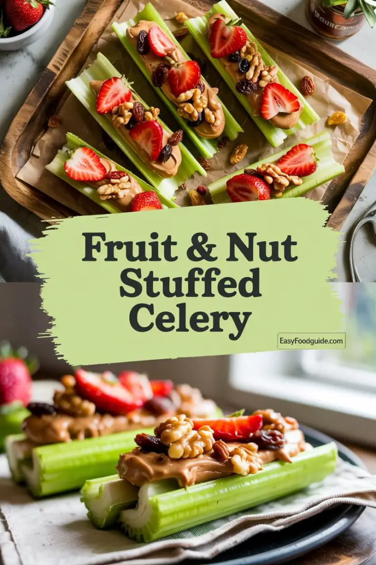 Fruit and Nut Butter Stuffed Celery Sticks - Easy Food Guide