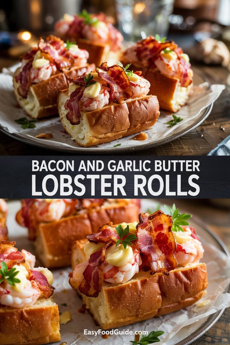 Bacon and Garlic Butter Lobster Rolls - Easy Food Guide