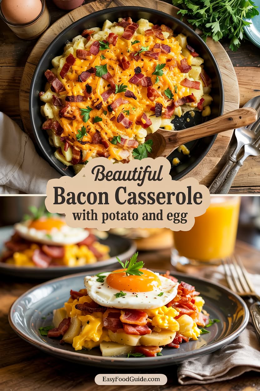 Beautiful Bacon Casserole + Potato & Egg - Easy Food Guide