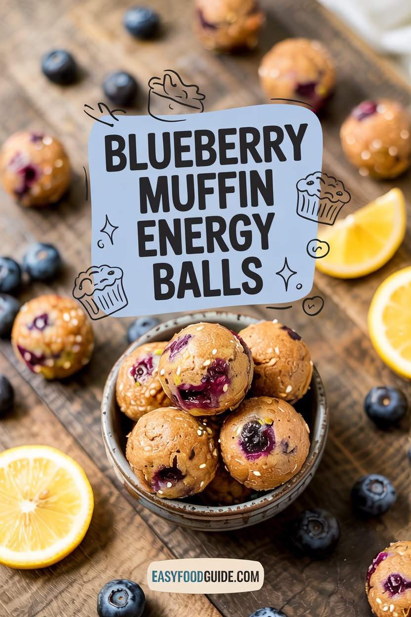 Blueberry Muffin Energy Balls Recipe - Easy Food Guide