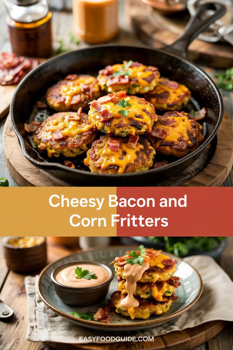 Cheesy Bacon and Corn Fritters Recipe - Easy Food Guide