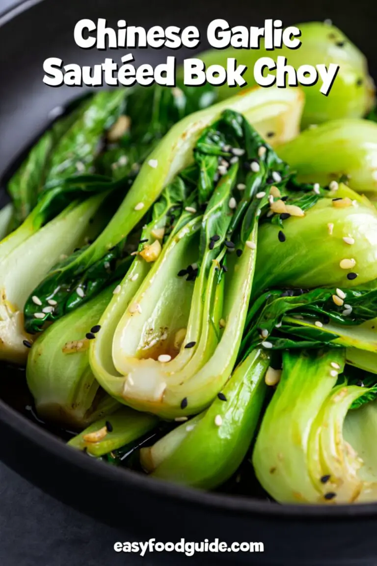 Chinese Garlic Sautéed Bok Choy - Easy Food Guide