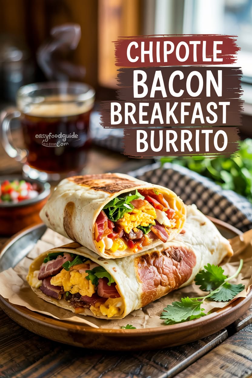 Smoky Chipotle Bacon Breakfast Burrito - Easy Food Guide