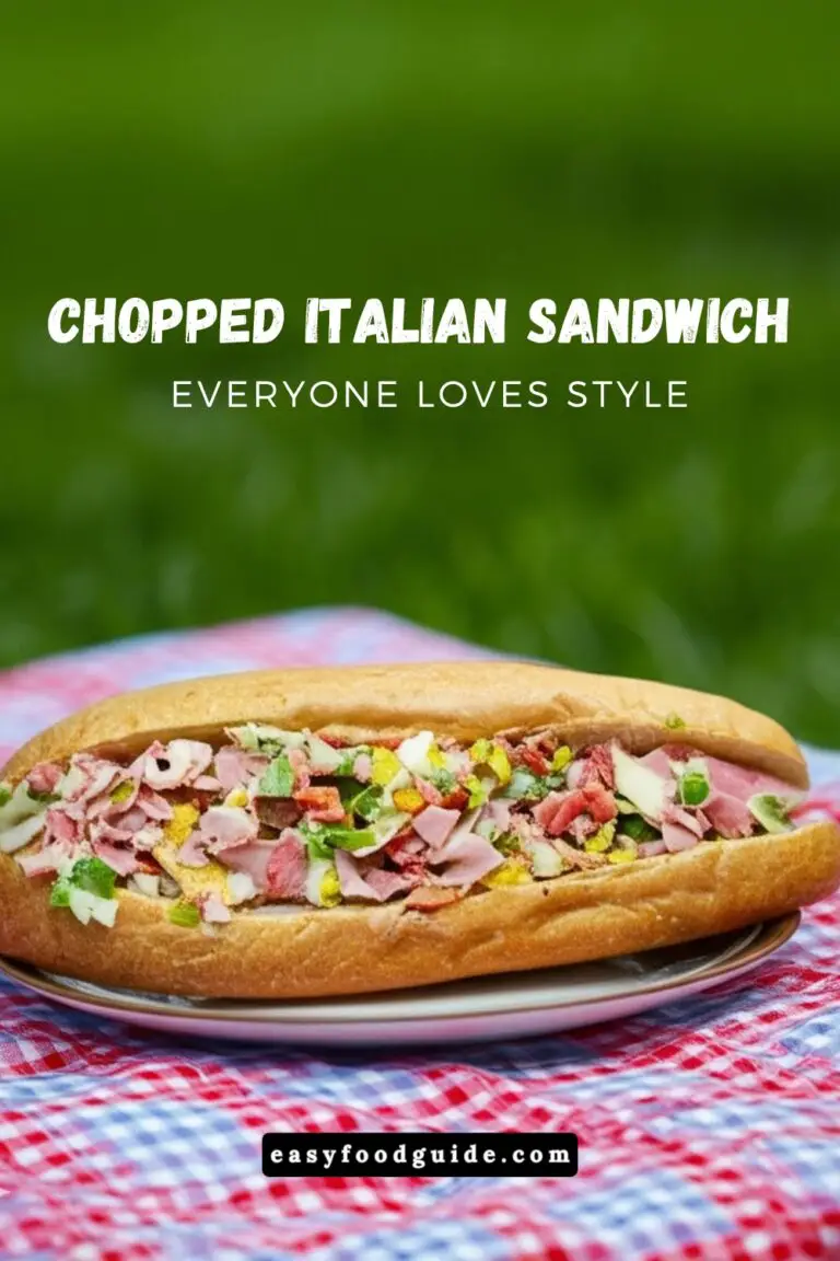 Vibrant Chopped Italian Sub Sandwich - Easy Food Guide