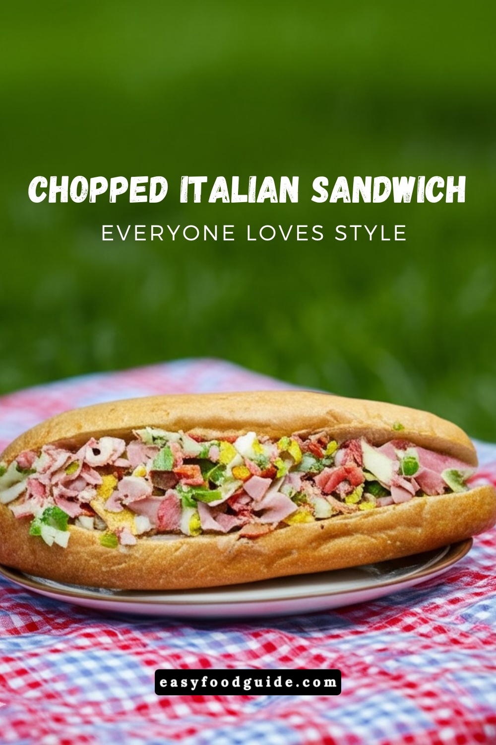 Vibrant Chopped Italian Sub Sandwich - Easy Food Guide