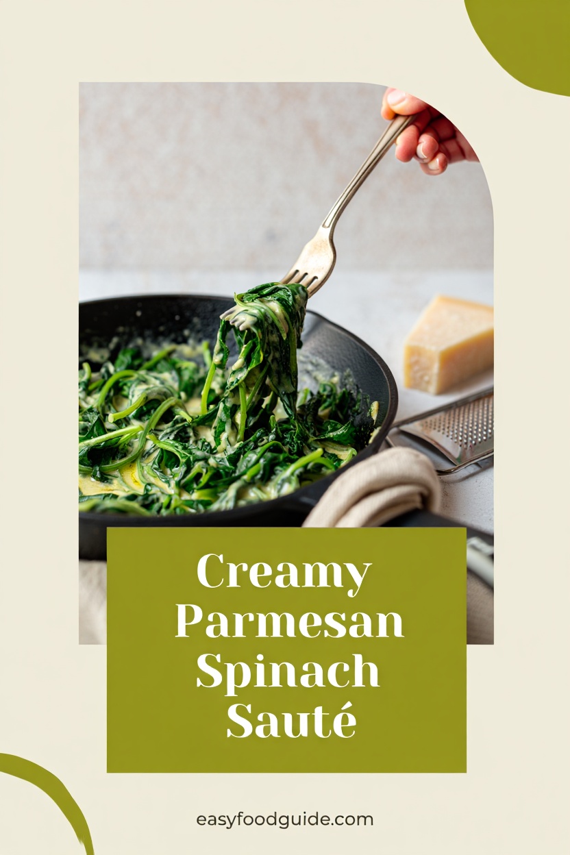 Delicious Creamy Parmesan Spinach Sauté - Easy Food Guide
