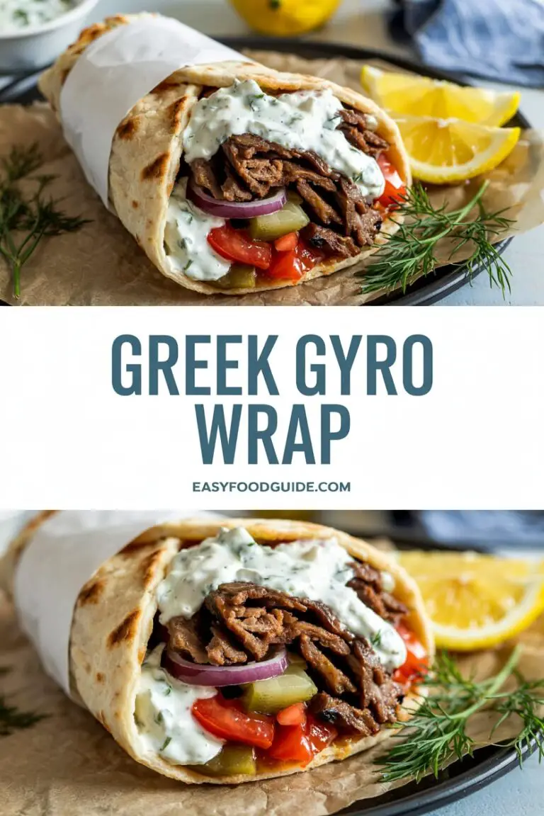 Greek Gyro Wrap with Tzatziki Sauce - Easy Food Guide