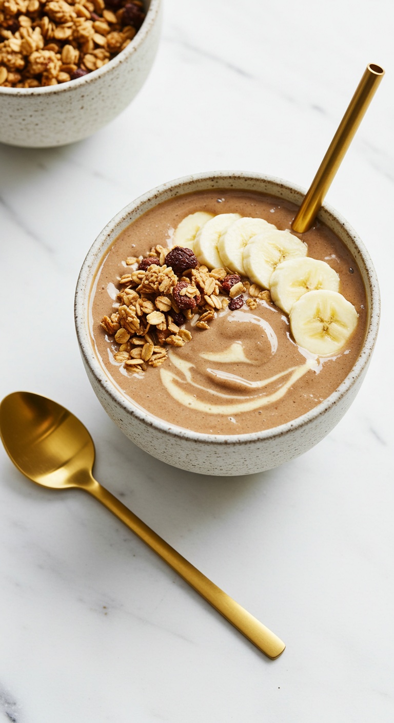 Chilled Iced Coffee Espresso Smoothie Bowl - Easy Food Guide