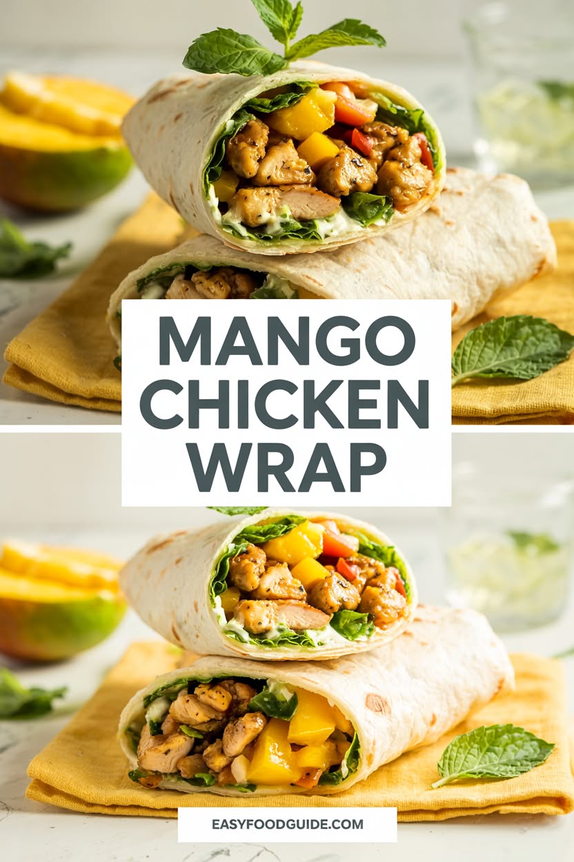 Grilled Mango Chicken Wrap - Easy Food Guide