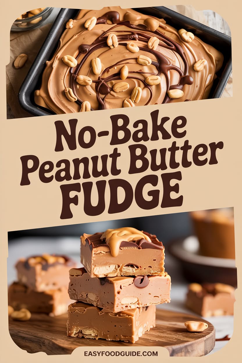 No-Bake Peanut Butter Fudge Recipe - Easy Food Guide