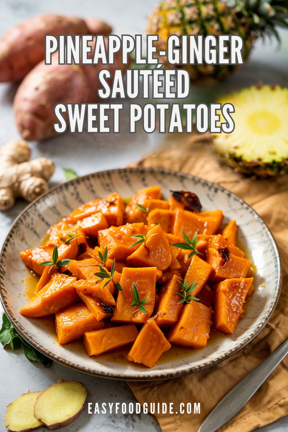 Pineapple-Ginger Sautéed Sweet Potatoes - Easy Food Guide