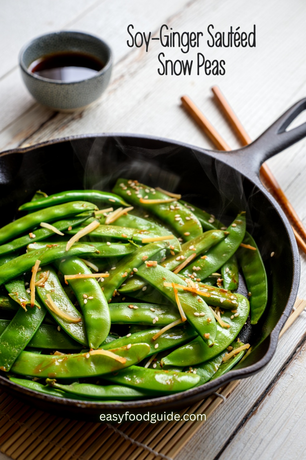 Soy-Ginger Sautéed Snow Peas Recipe - Easy Food Guide