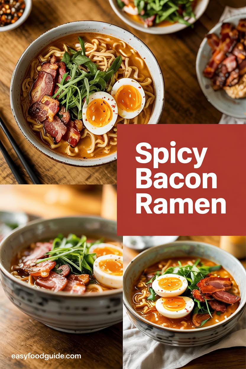 Savory Spicy Bacon Ramen Recipe - Easy Food Guide
