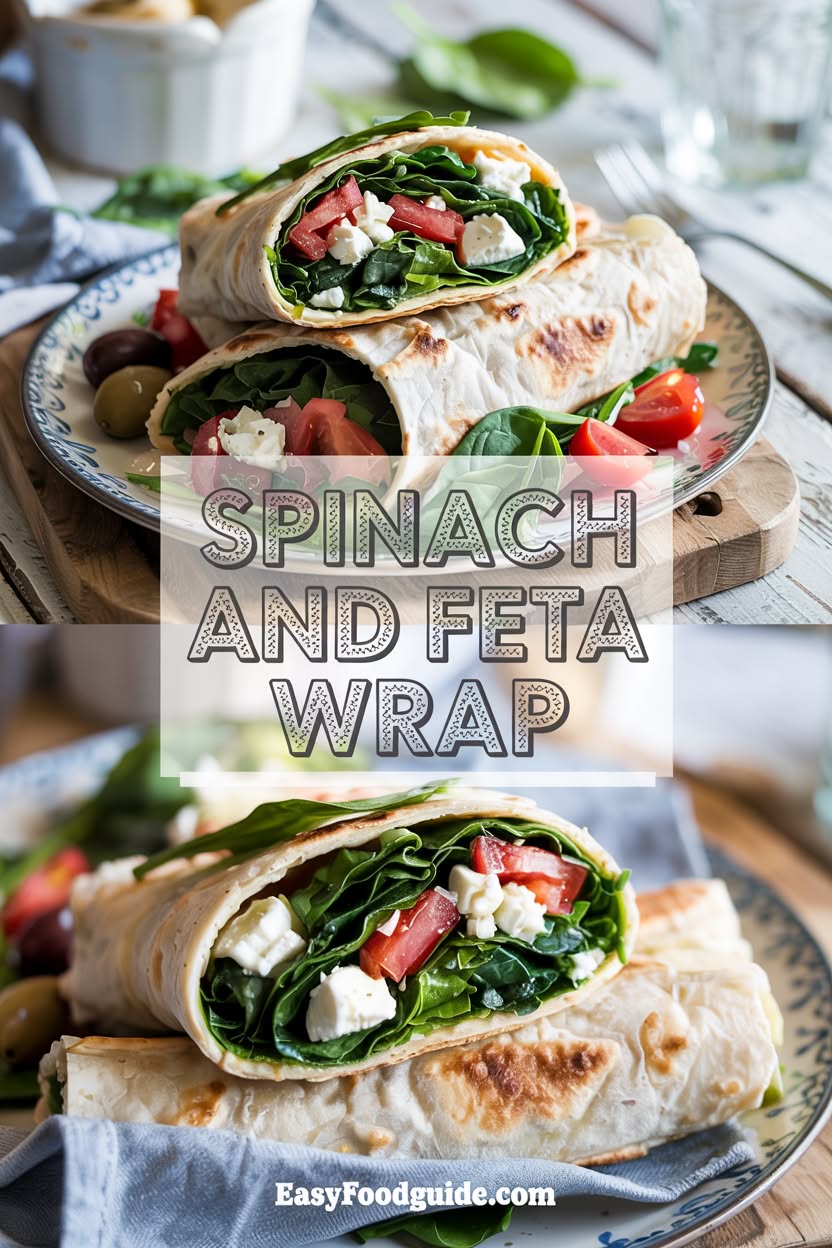 Delicious Spinach and Feta Cheese Wrap - Easy Food Guide