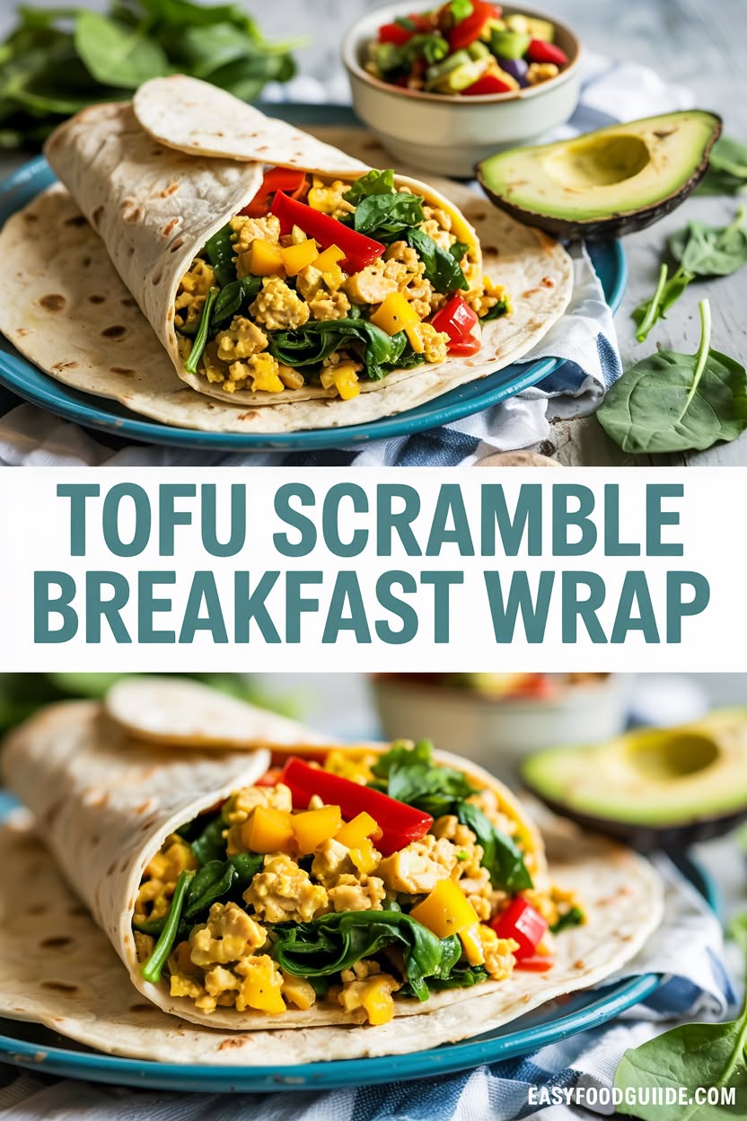 Savory Tofu Scramble Breakfast Wrap - Easy Food Guide