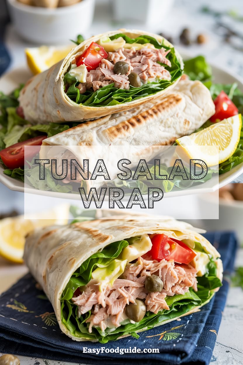Refreshing Tuna Salad Wrap with Lettuce - Easy Food Guide