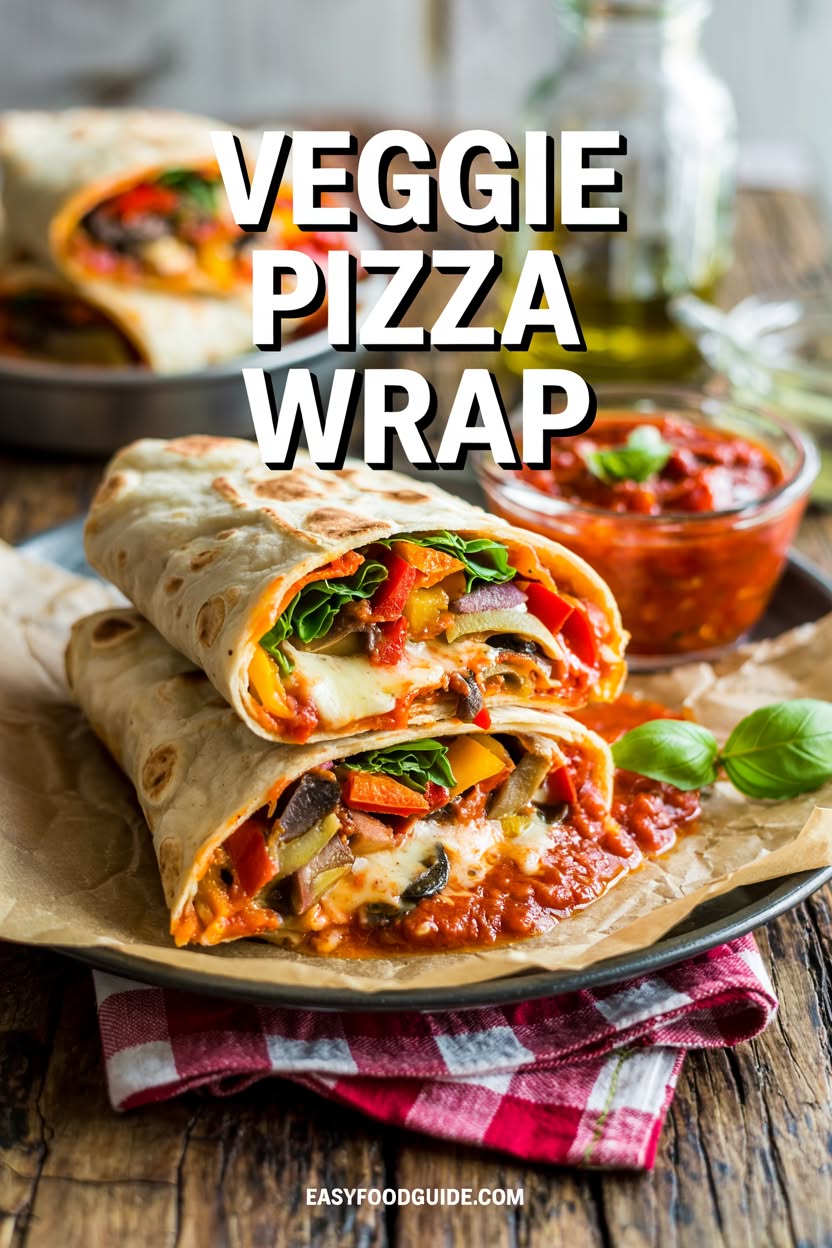 Cheesy Veggie Pizza Wrap Recipe - Easy Food Guide