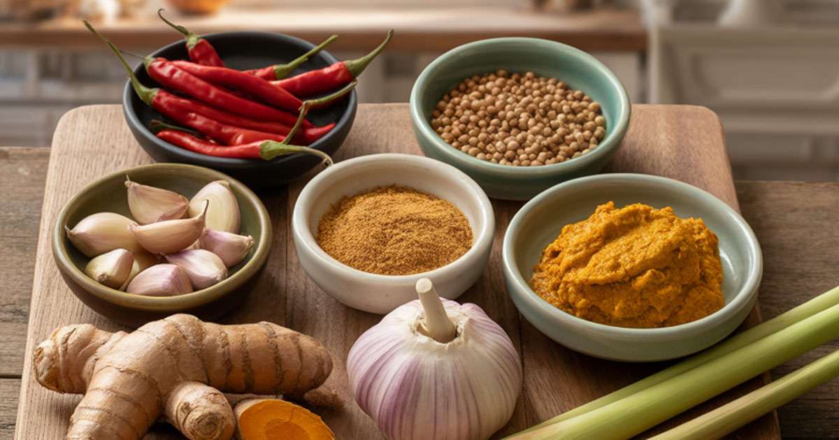Easy Fresh Thai Yellow Curry Paste Recipe - Easy Food Guide