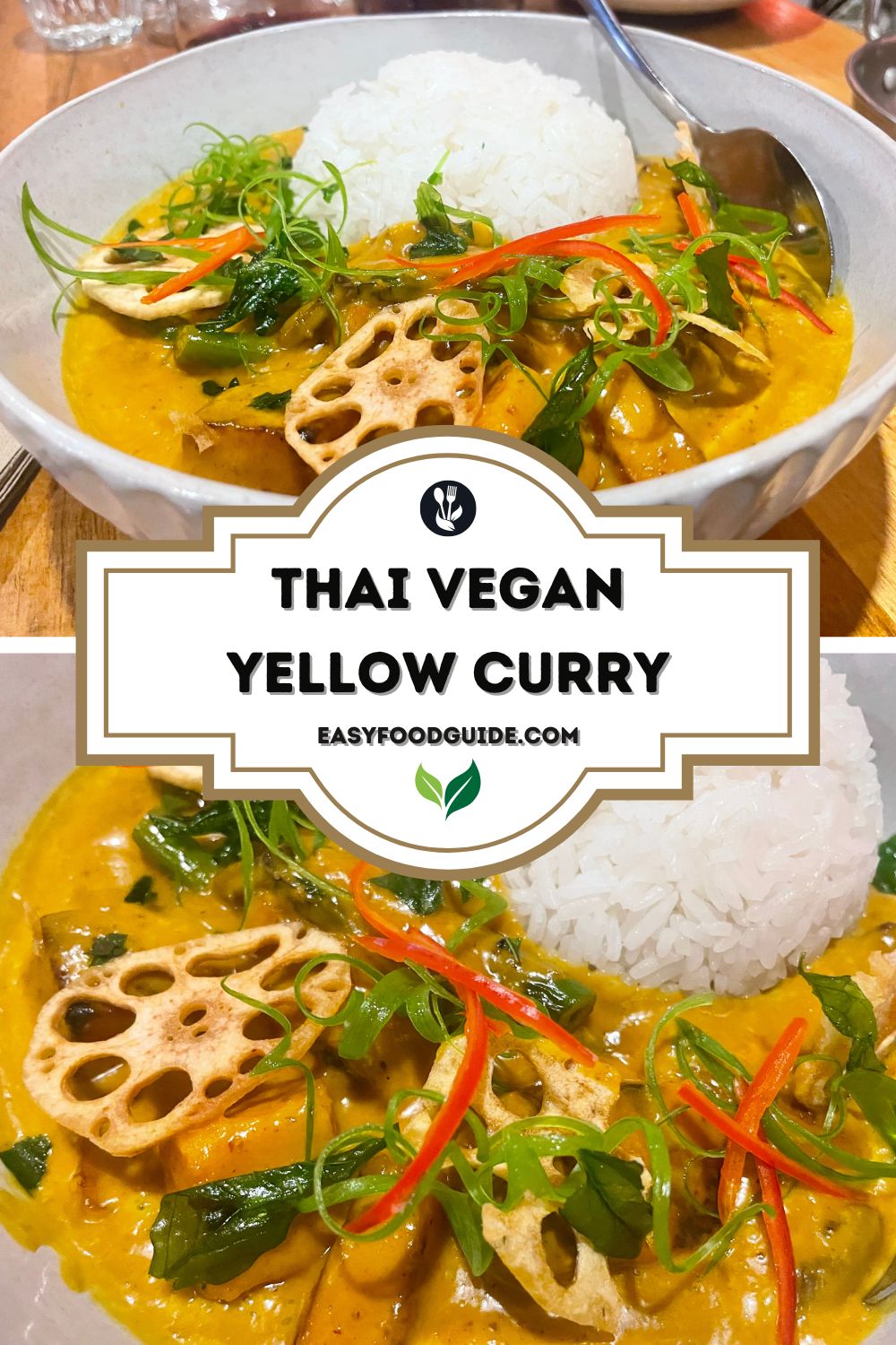 Thai Yellow Curry with Coconut Cream & Roasted Vegetables