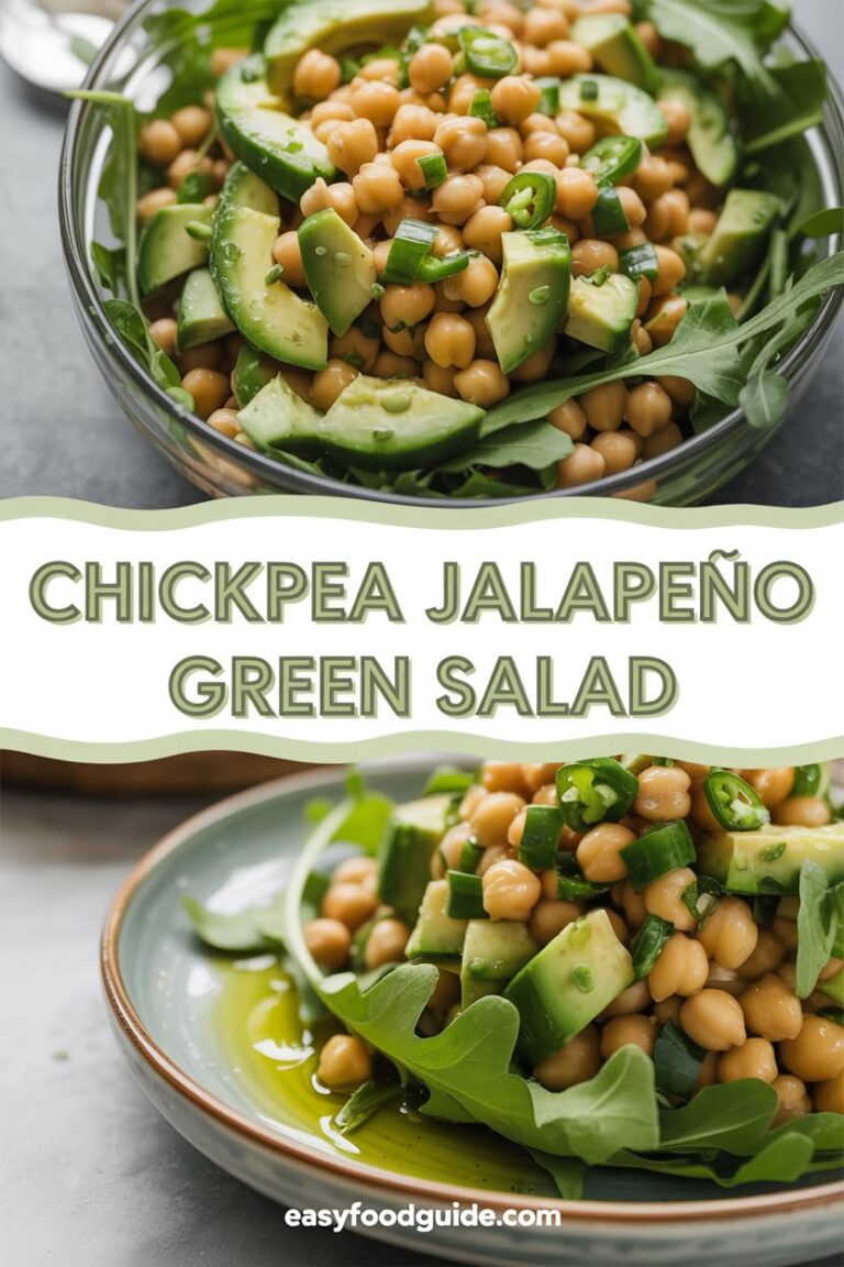 Zesty Chickpea Jalapeño Green Salad Recipe - Easy Food Guide