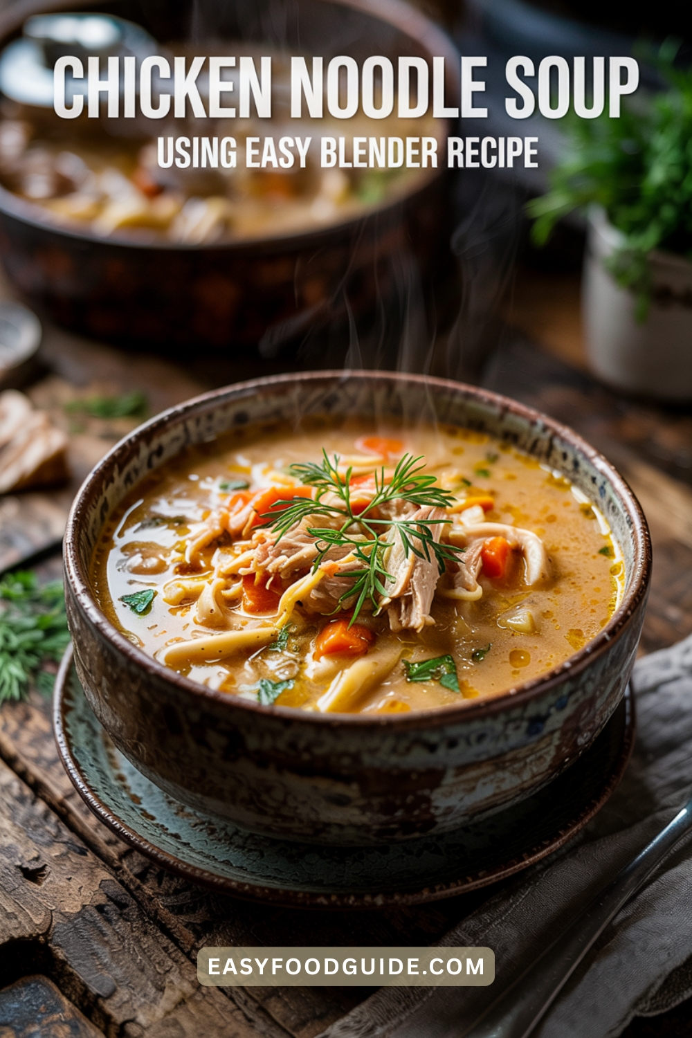 Chicken Noodle Soup Easy Blender Recipe - Easy Food Guide
