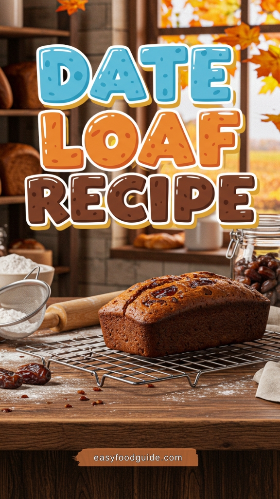 Moist Date Loaf Recipe - Easy Food Guide