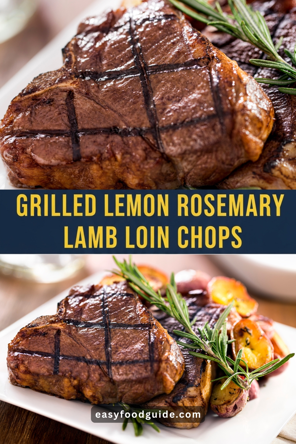 Grilled Lemon Rosemary Lamb Loin Chops - Easy Food Guide