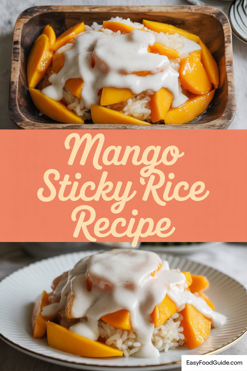 Thai Mango Sticky Rice Dessert Recipe - Easy Food Guide
