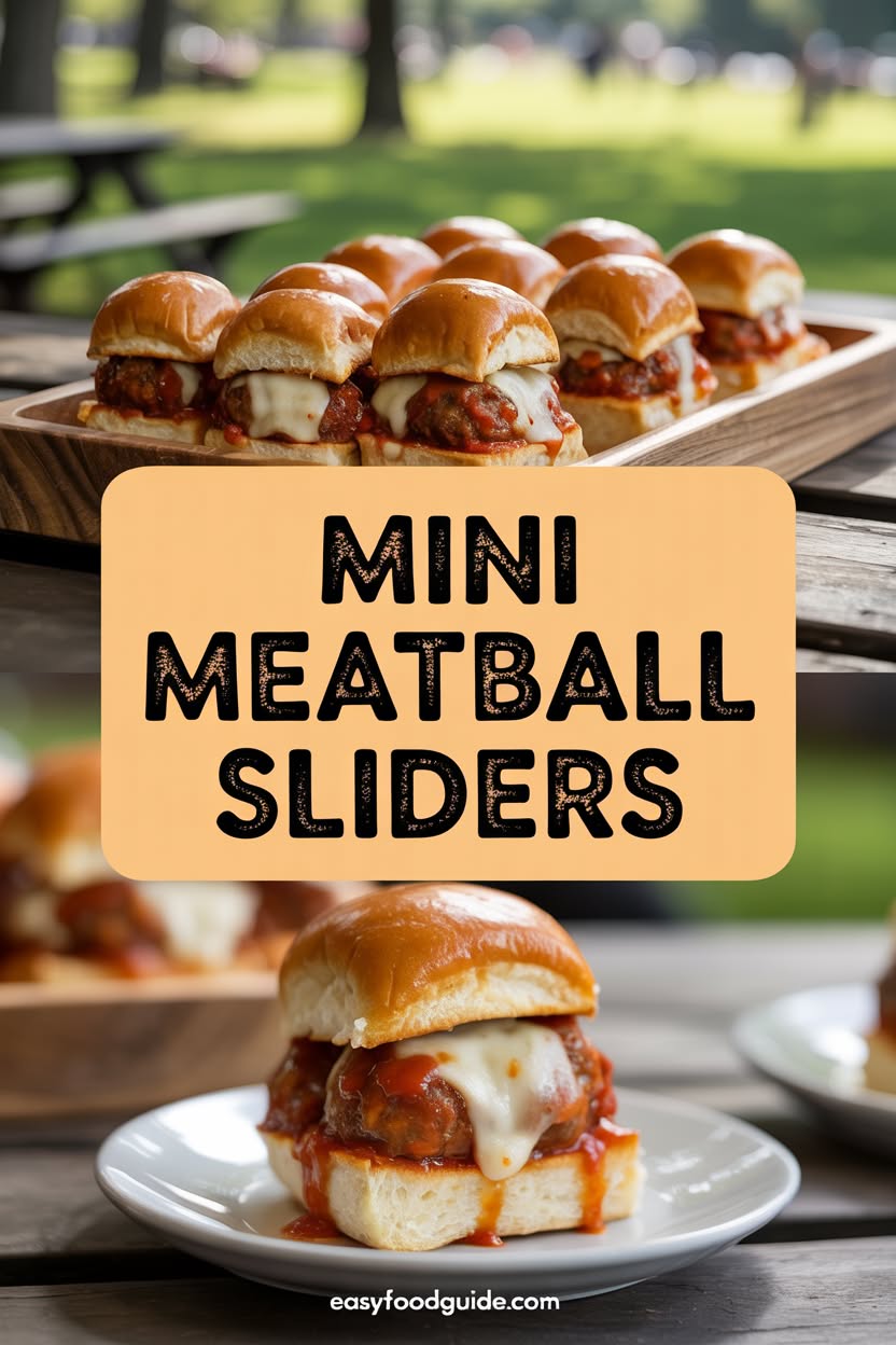 Mozzarella Stuffed Mini Meatball Sliders - Easy Food Guide
