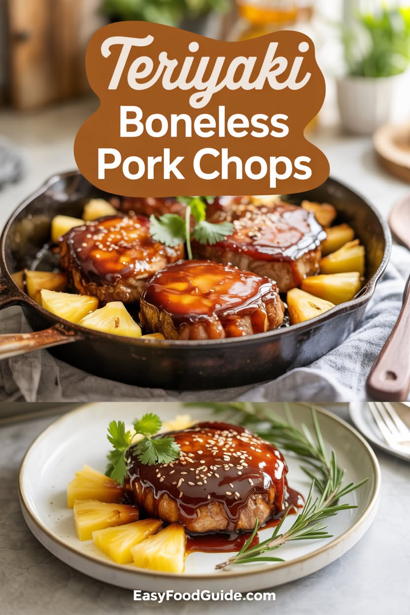 Savory Teriyaki Boneless Pork Chops Recipe - Easy Food Guide