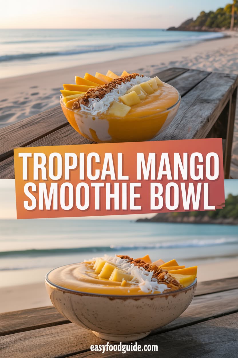 Refreshing Tropical Mango Smoothie Bowl - Easy Food Guide