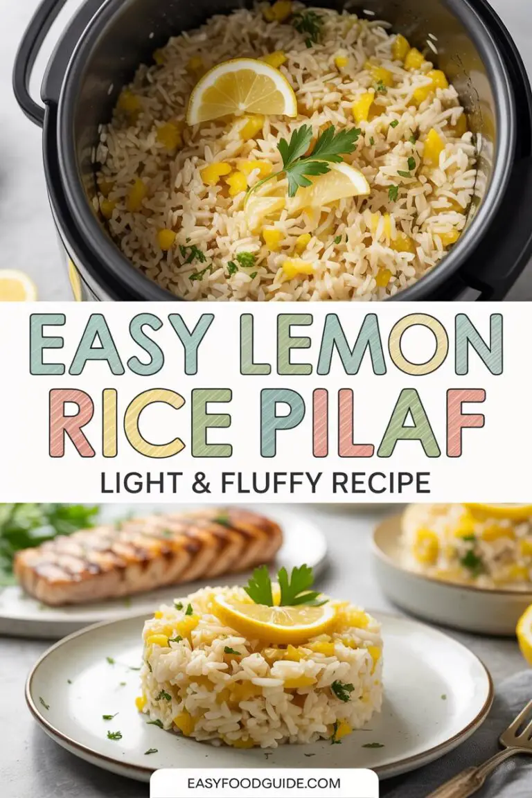 Easy Lemon Rice Pilaf Recipe - Easy Food Guide