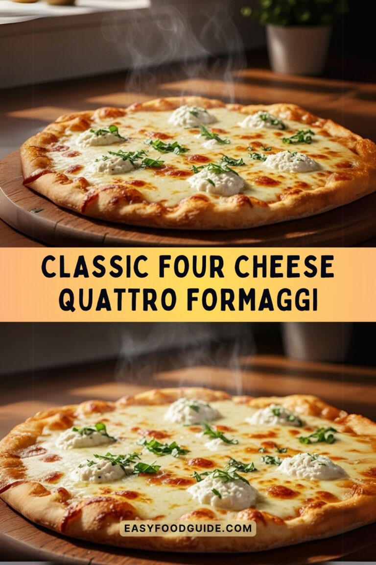 Classic Four Cheese Pizza – Quattro Formaggi - Easy Food Guide