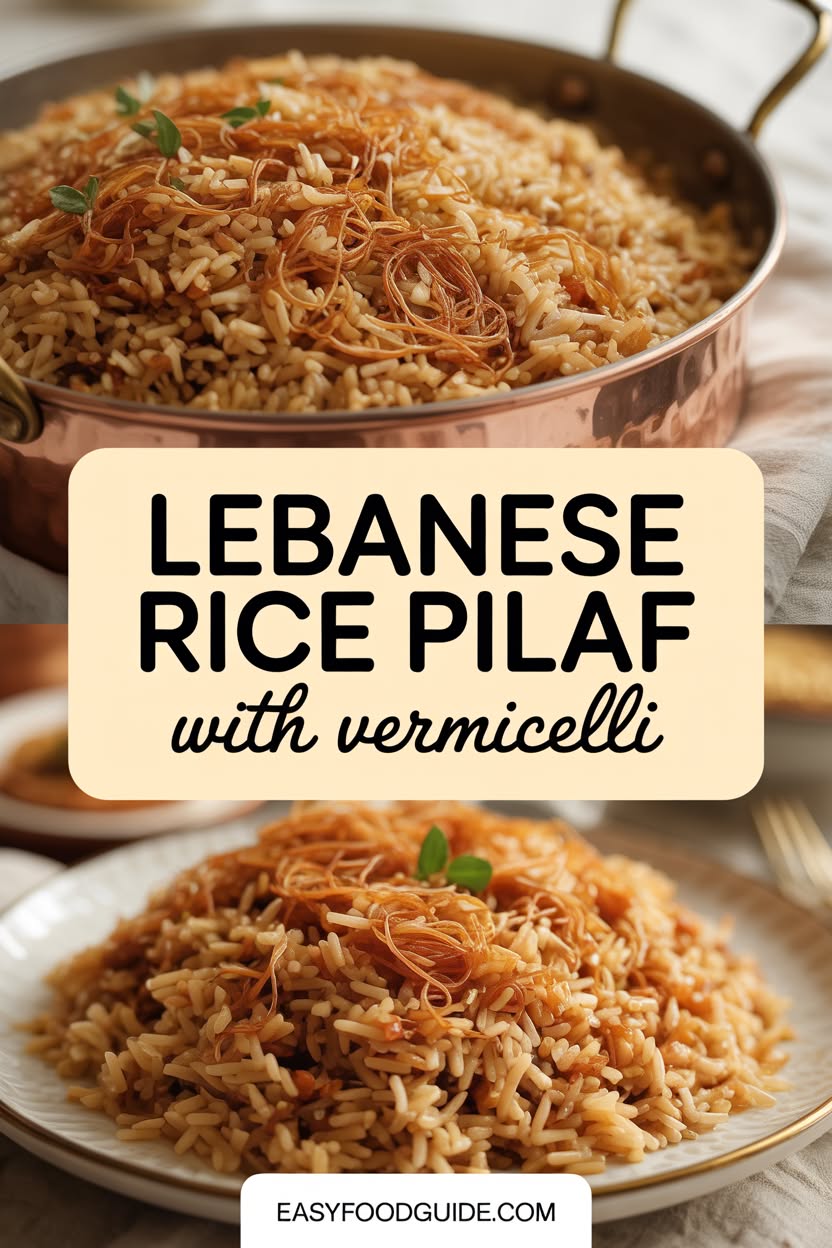 Lebanese Rice Pilaf with Vermicelli Recipe - Easy Food Guide
