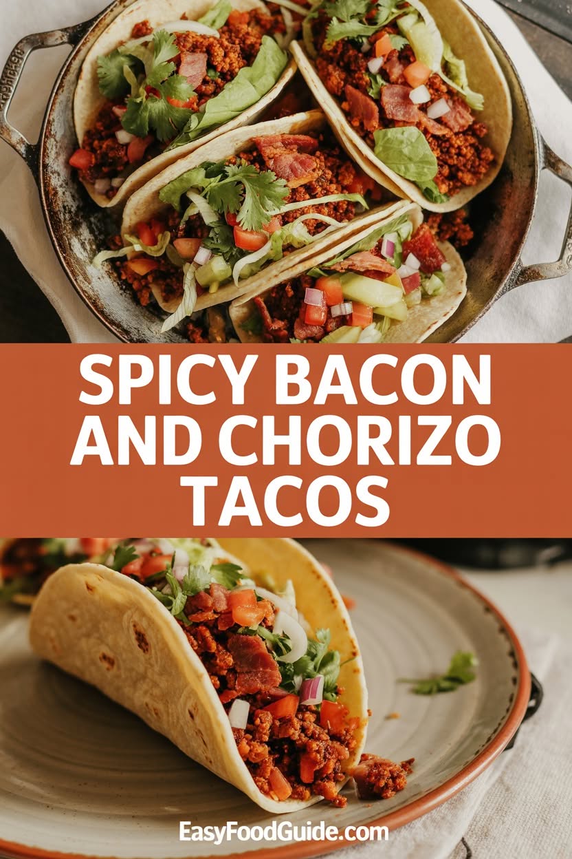 Spicy Bacon and Chorizo Tacos Recipe - Easy Food Guide
