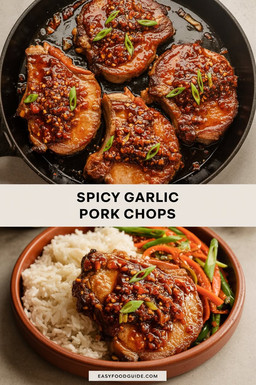 Spicy Garlic Pork Chops Recipe - Easy Food Guide