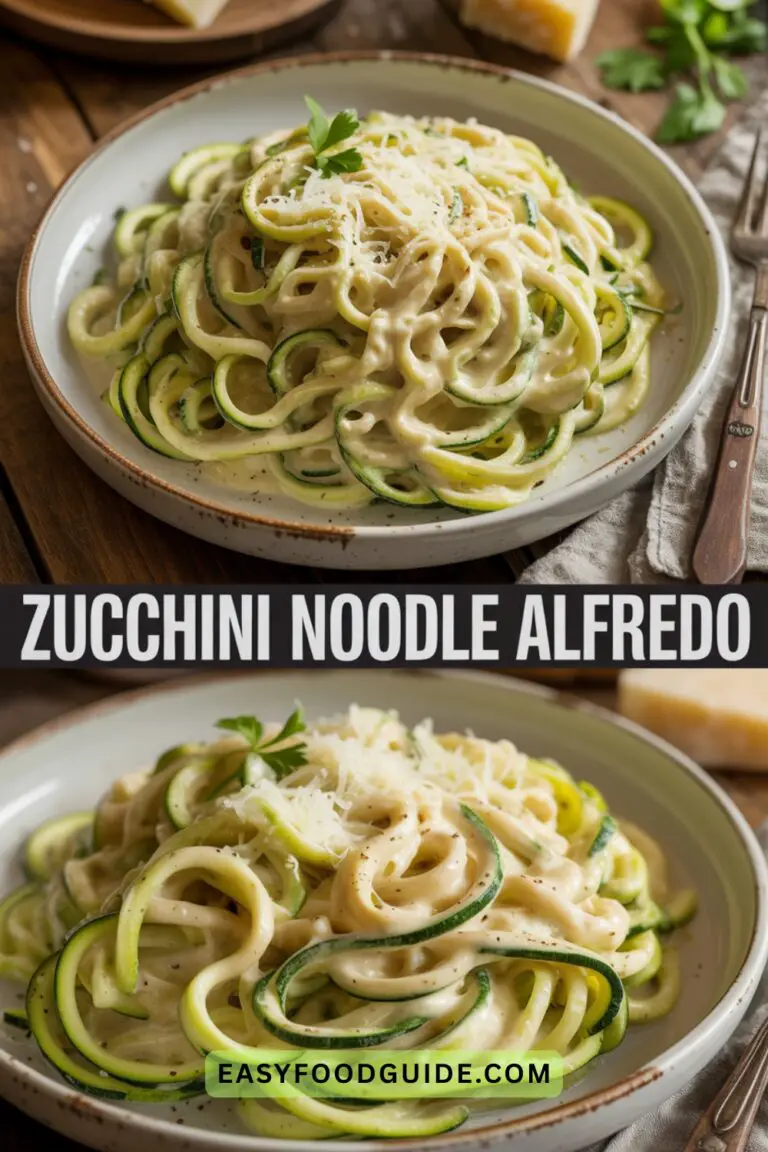 Zucchini Noodle Alfredo - Easy Food Guide