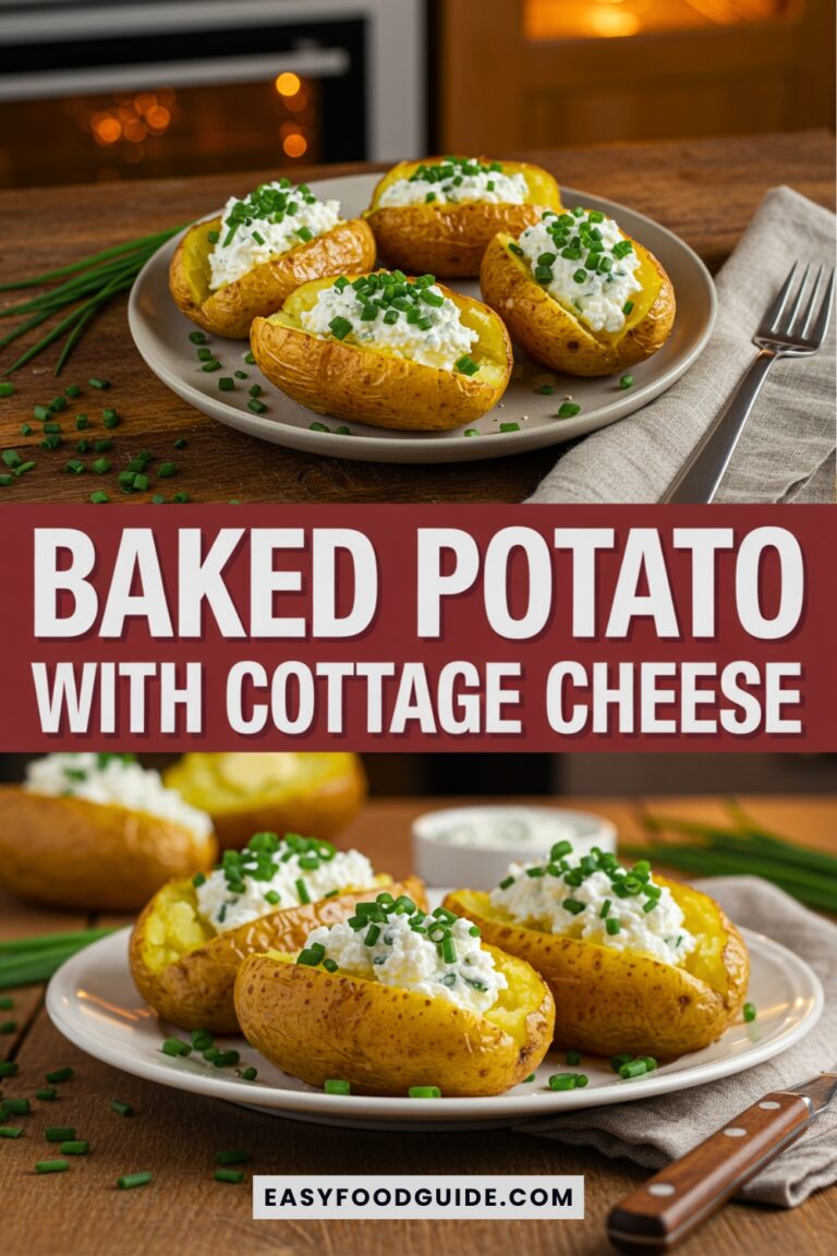 Baked Potato with Cottage Cheese Recipe - Easy Food Guide