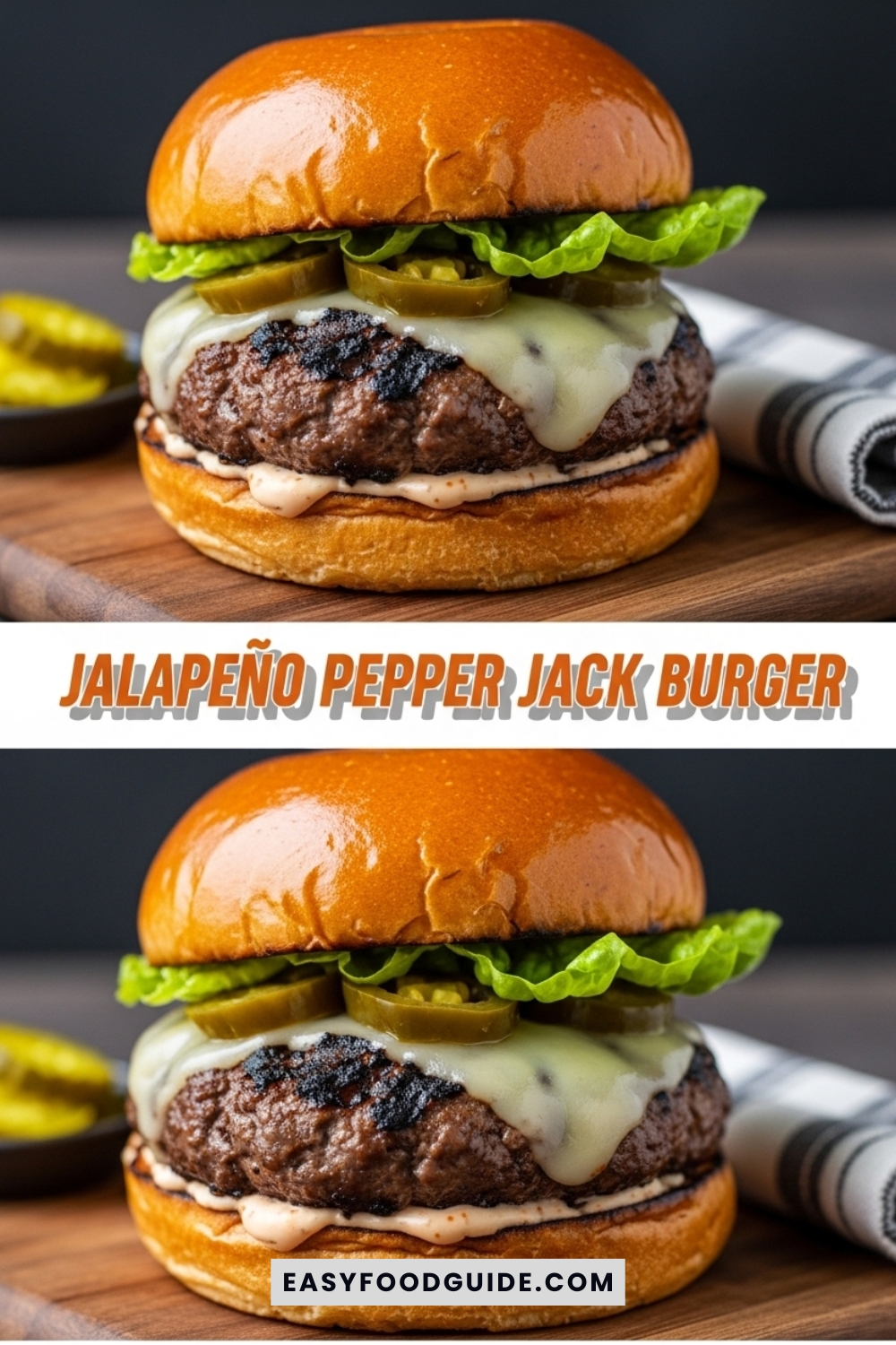Jalapeño Pepper Jack Burger Recipe - Easy Food Guide