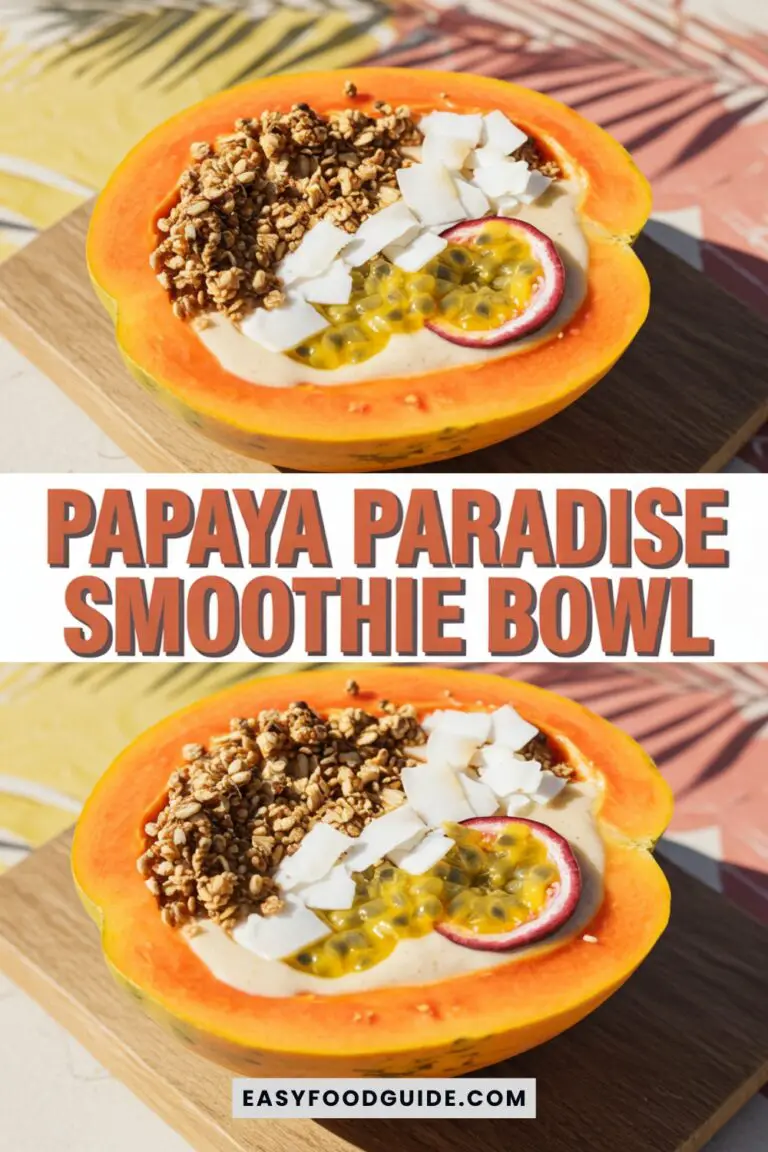 Tropical Papaya Smoothie Bowl Recipe - Easy Food Guide